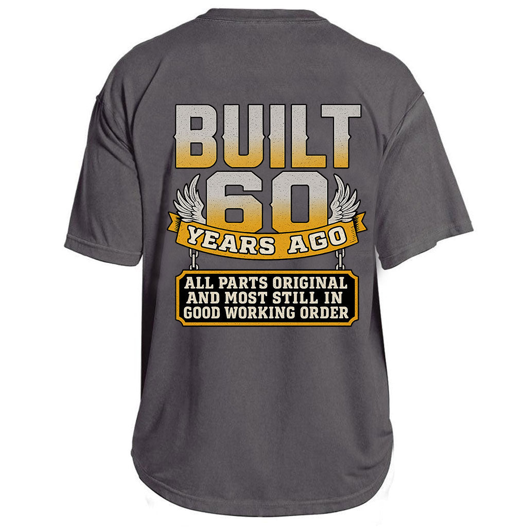 Built 60 Years Ago Funny 60th Birthday T-Shirt – LouMark Vintage Edition