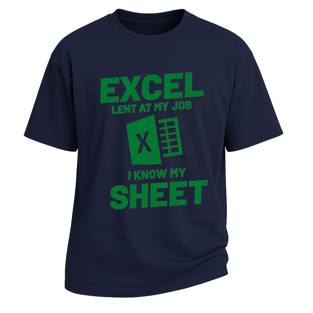 Excel Spreadsheet Funny T-Shirt – Geek Humor Tee 260g Cotton | LouMark